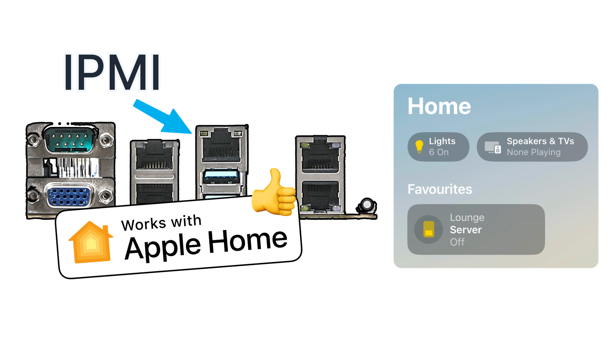 Controlling home server over IPMI from an iPhone via Apple Home